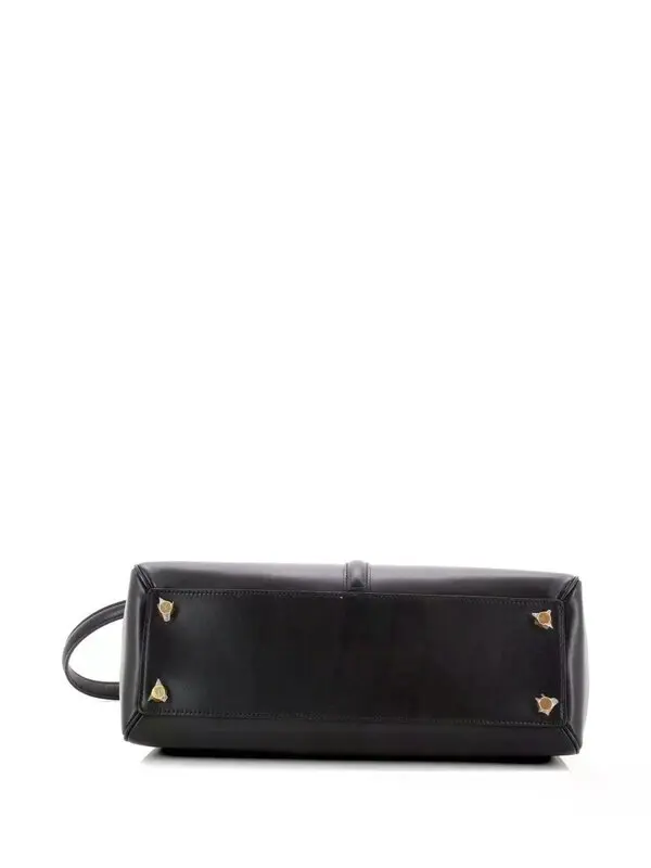 Celine 16 Top Handle Satchel Smooth Calfskin Medium - Black