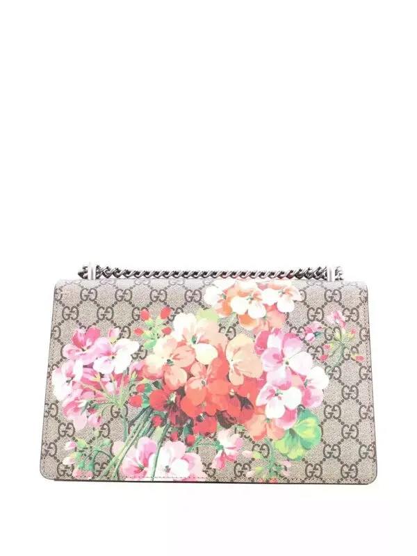 Gucci Dionysus Blooms Print Gg Coated Canvas Small Shoulder Bag - Brown