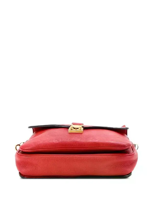LOUIS VUITTON Pochette Metis Monogram Empreinte Leather Crossbody Bag - Red