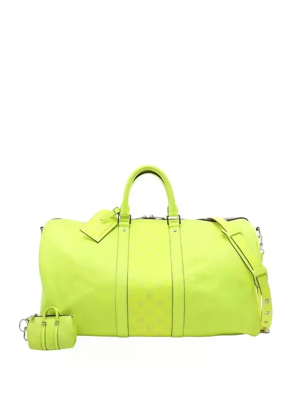 LOUIS VUITTON Taigarama Keepall Bandoulière 50 Travel Bag - Green