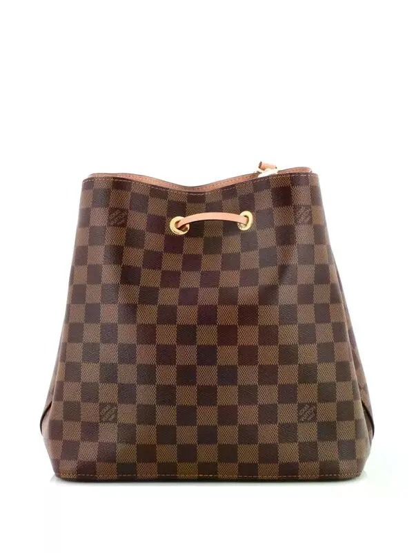 LOUIS VUITTON Neonoe Mm Damier Bucket Bag - Brown