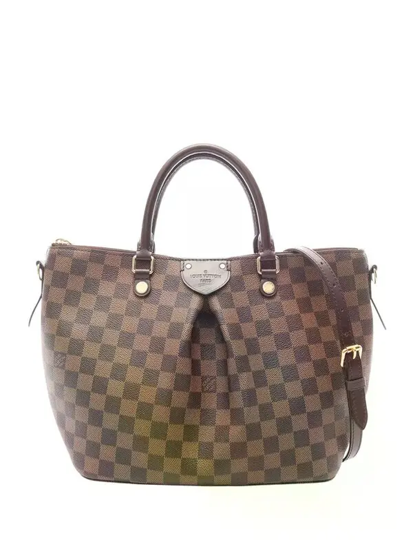 LOUIS VUITTON 2016 Damier Ebene Siena Mm Satchel - Brown