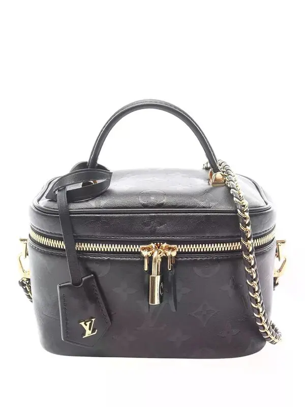LOUIS VUITTON Monogram Ink Vanity Pm Satchel - Black