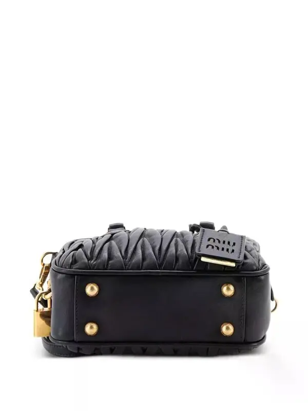 Miu Miu Arcadie Top Handle Bag Matelasse Leather Small Satchel