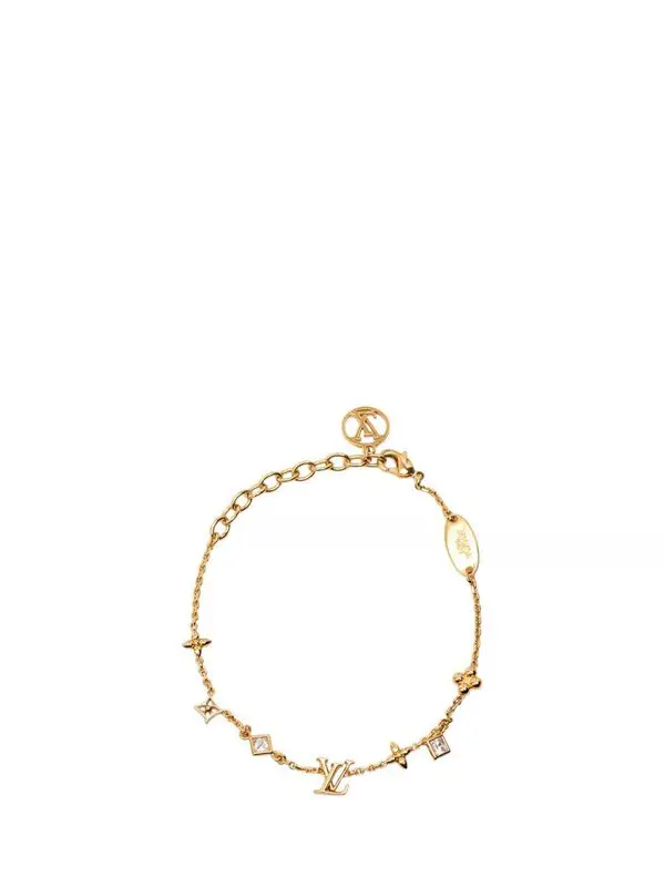 LOUIS VUITTON 2023 Plated Crystal Bracelet - Gold
