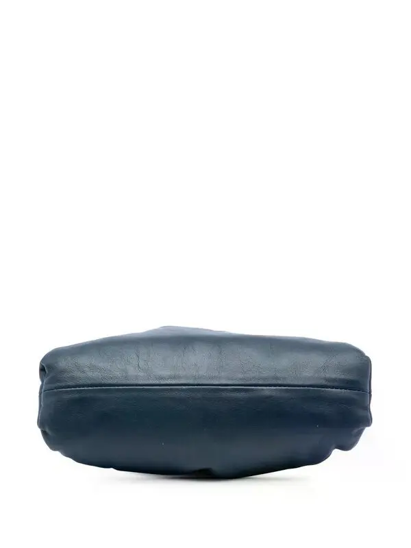 Bottega Veneta Lambskin The Mini Pouch Crossbody Bag - Blue