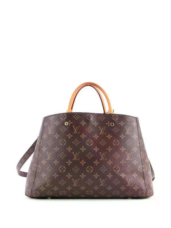 LOUIS VUITTON Montaigne Handbag Monogram Canvas Gm - Brown