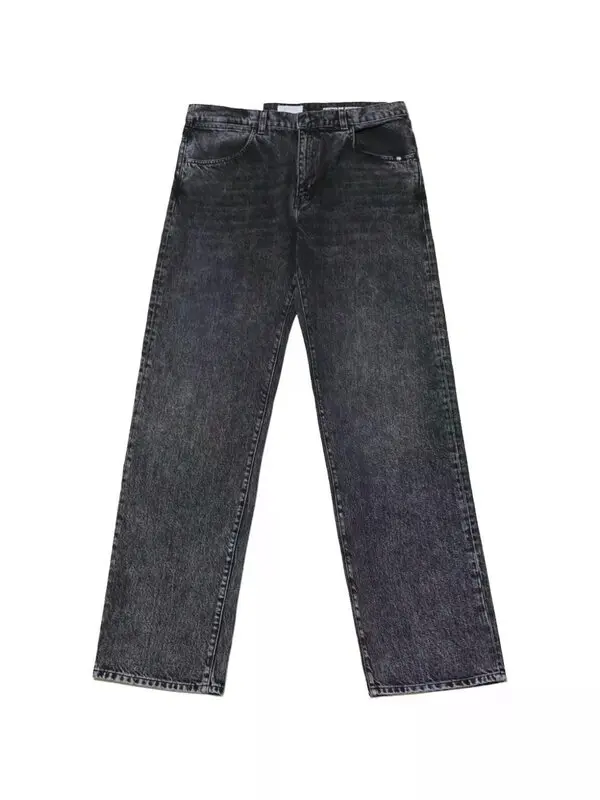 AMISH SUPPLIES Five-pocket Wide-leg Jeans - Grey