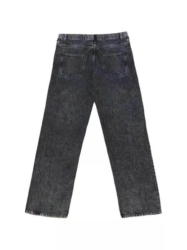 AMISH SUPPLIES Five-pocket Wide-leg Jeans - Grey