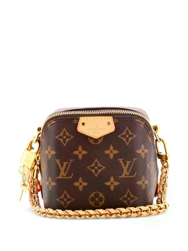 LOUIS VUITTON Just In Case Shoulder Bag Monogram Coated Canvas - Brown