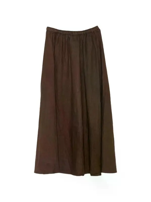 Closed Drawstring Maxi Skirt