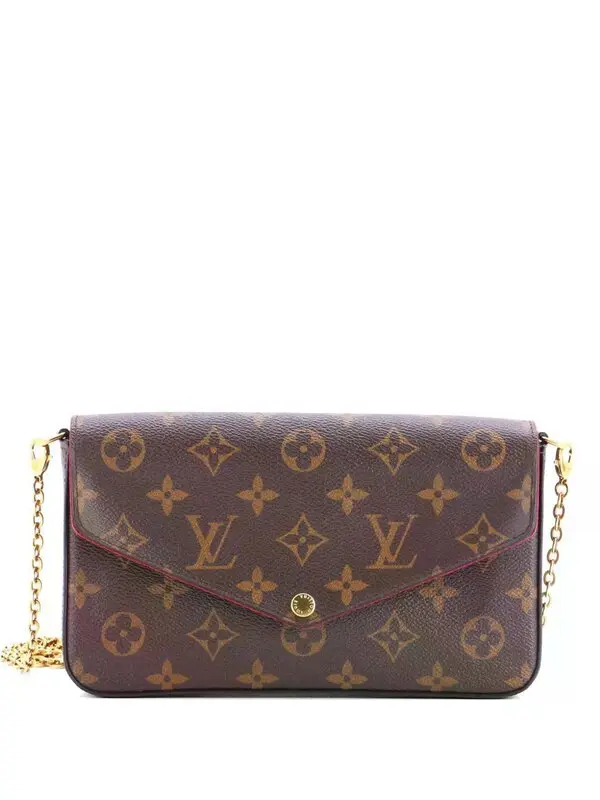 LOUIS VUITTON Felicie Pochette Monogram Canvas - Brown