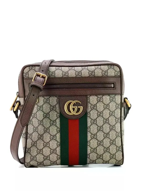 Gucci Ophidia Gg Coated Canvas Small Messenger Bag - Brown