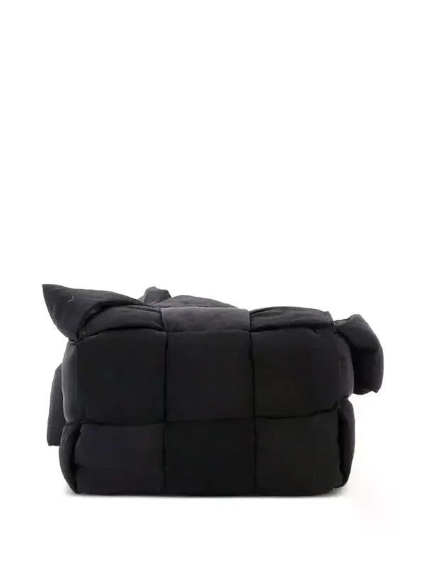 Bottega Veneta Cassette Maxi Intrecciato Nylon Extra Mini Crossbody Bag - Black