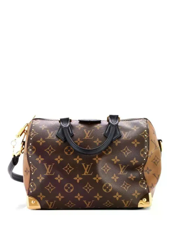LOUIS VUITTON Speedy Trunk Bag Reverse Monogram Canvas 25 - Brown