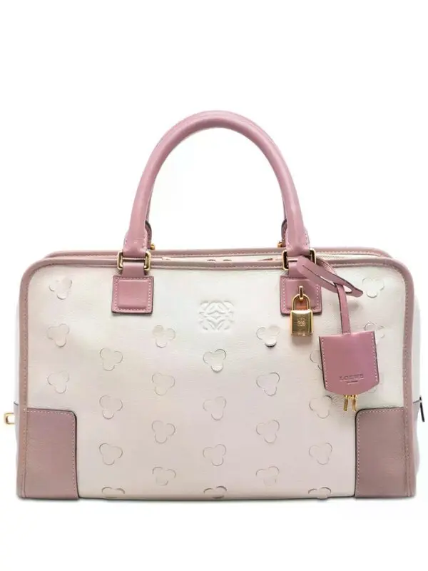 Loewe 2011 Limited Edition Cherry Blossom Amazona 36 Handbag - White