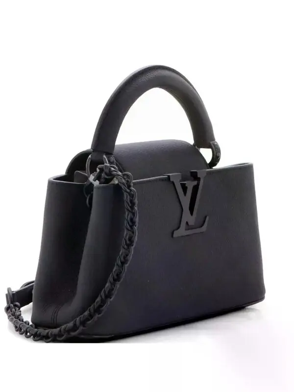 LOUIS VUITTON Capucines East West Mini Bag - Black