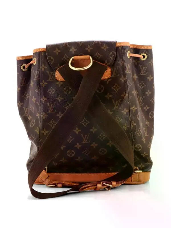 LOUIS VUITTON Vintage Montsouris Monogram Canvas Gm Backpack - Brown
