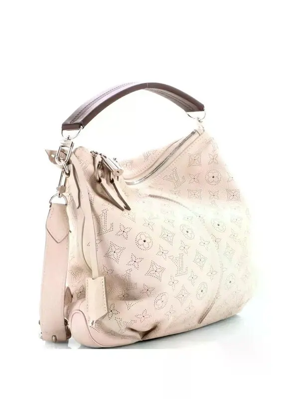 LOUIS VUITTON Selene Hobo Bag Mahina Leather Pm - Neutrals