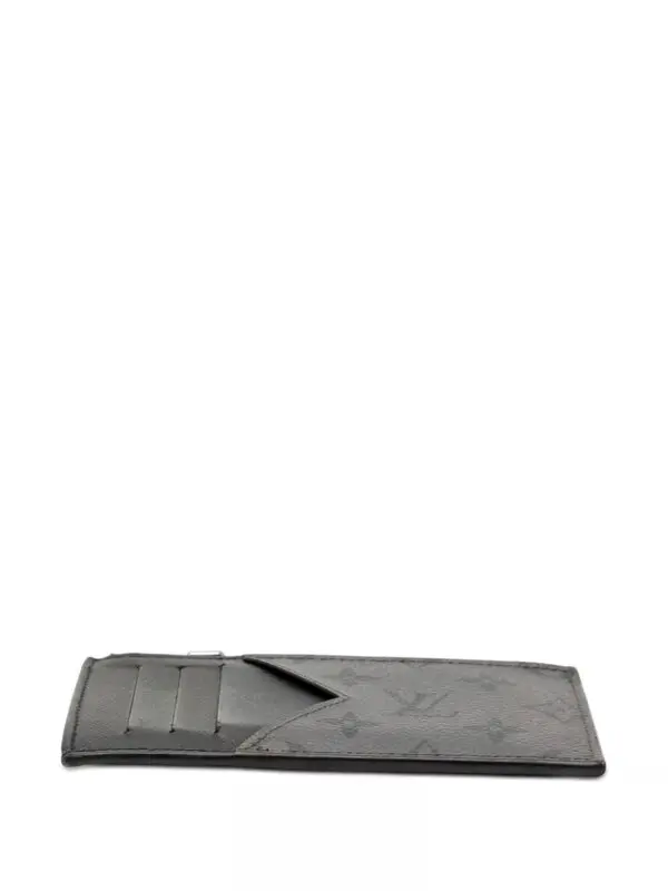 LOUIS VUITTON 2021-2026 Monogram Eclipse Reverse Taigarama Coin Card Holder