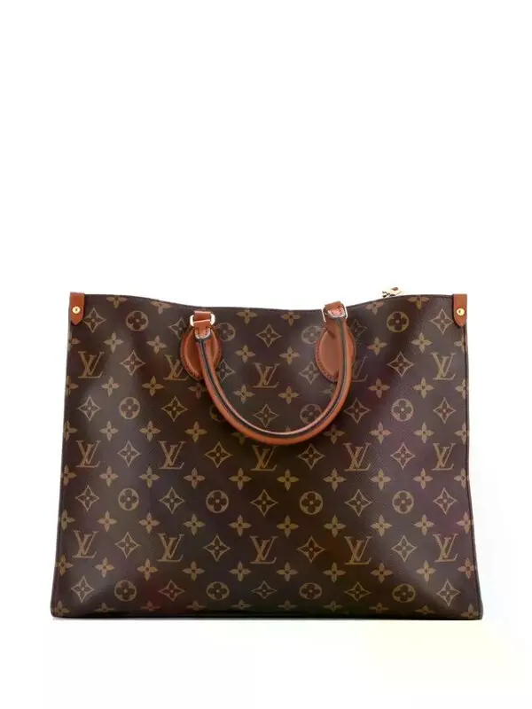 LOUIS VUITTON Onthego Organizer Monogram Canvas Tote Bag - Brown