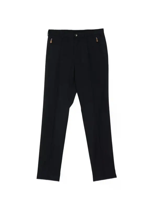 PT TORINO Zip Tailored Trousers - Blue