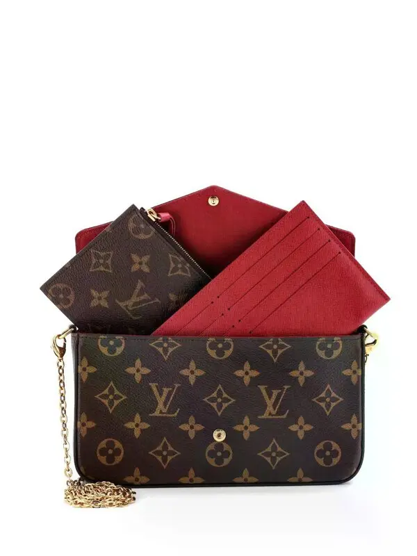 LOUIS VUITTON Felicie Pochette Monogram Canvas - Brown