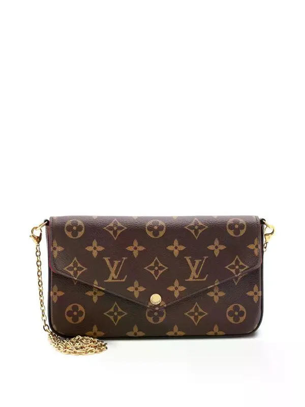 LOUIS VUITTON Felicie Pochette Monogram Canvas - Brown