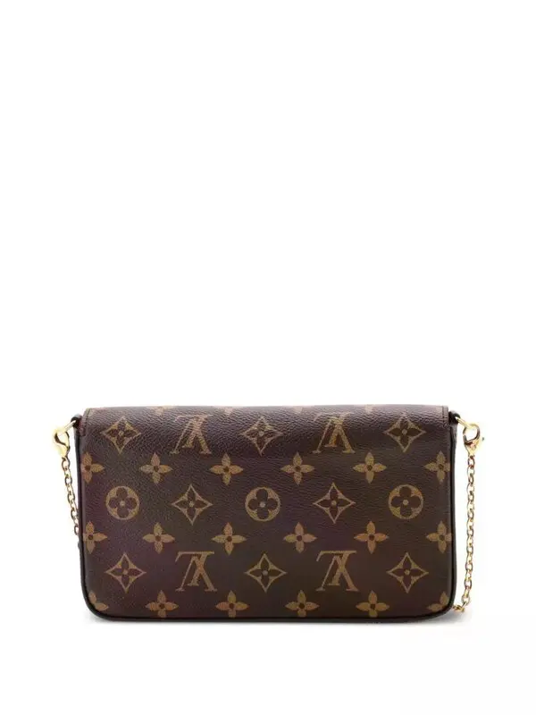 LOUIS VUITTON Felicie Pochette Monogram Canvas - Brown