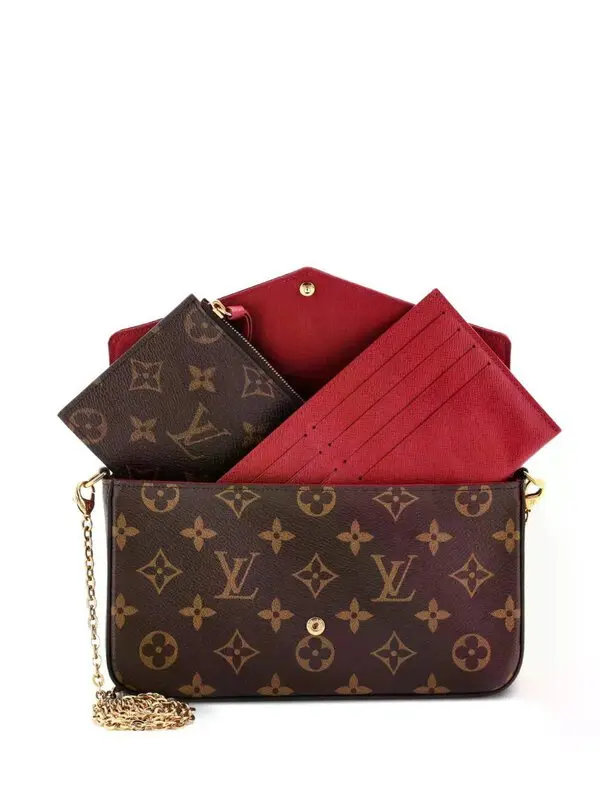 LOUIS VUITTON Felicie Pochette Monogram Canvas - Brown