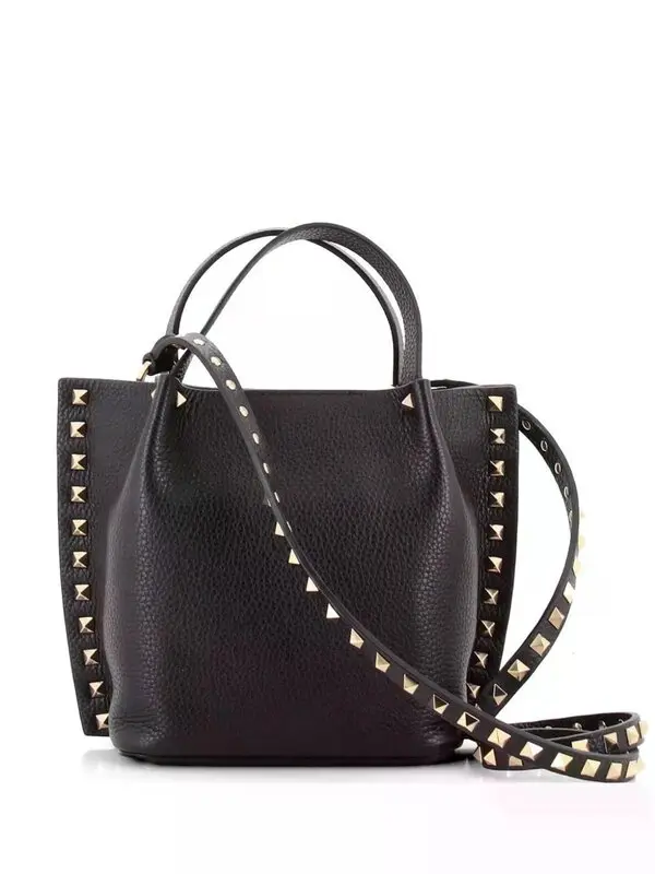 Valentino Garavani Rockstud Convertible Mini Tote Bag - Black