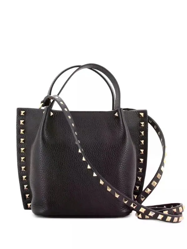 Valentino Garavani Rockstud Convertible Mini Tote Bag - Black