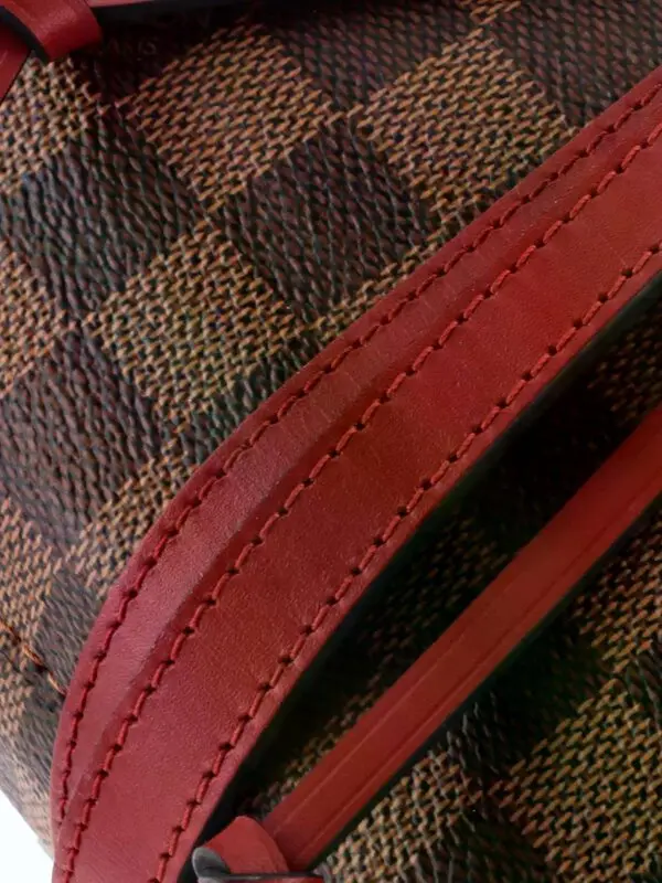 LOUIS VUITTON Néonoé Mm Bucket Bag Damier With Leather - Brown