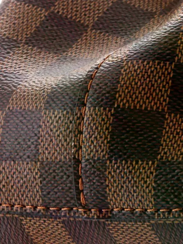 LOUIS VUITTON Néonoé Mm Bucket Bag Damier With Leather - Brown