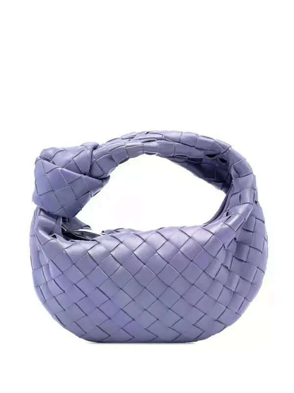 Bottega Veneta Mini Nappa Intrecciato Jodie Hobo Bag - Purple