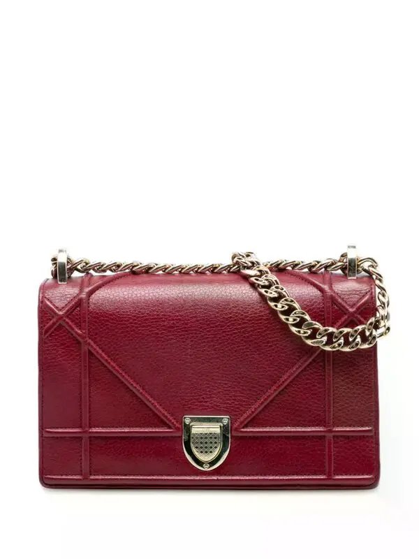 Dior 2017 Small Diorama Flap Bag - Red