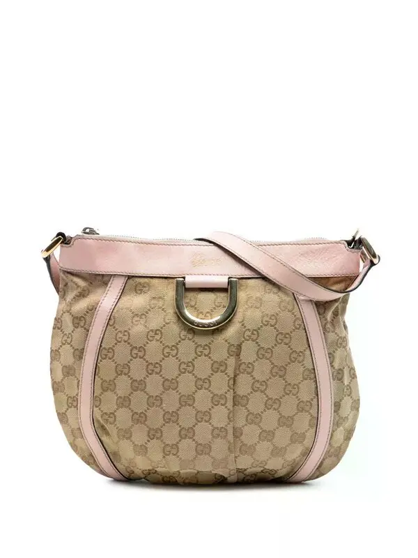Gucci Gg Canvas Abbey D-ring Crossbody Bag - Pink