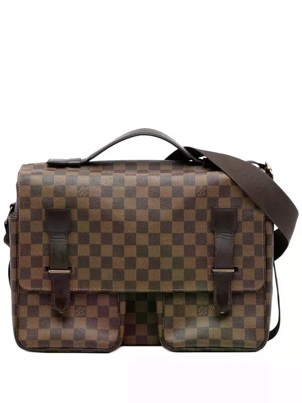 LOUIS VUITTON 2000-2025 Damier Ebene Broadway Satchel - Brown
