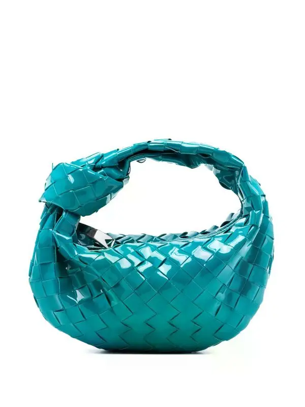 Bottega Veneta Mini Intrecciato Jodie Hobo Bag - Blue