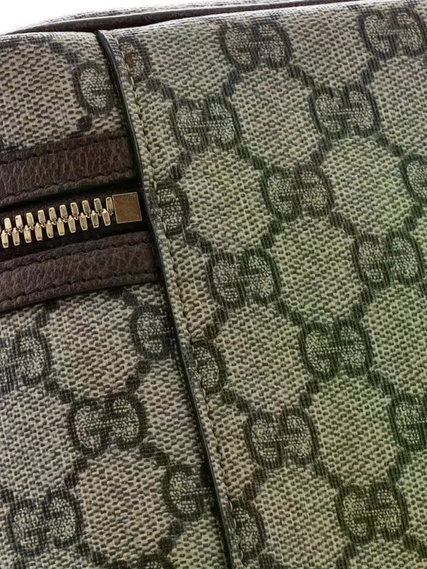 Gucci Ophidia Top Handle Cosmetic Case - Brown