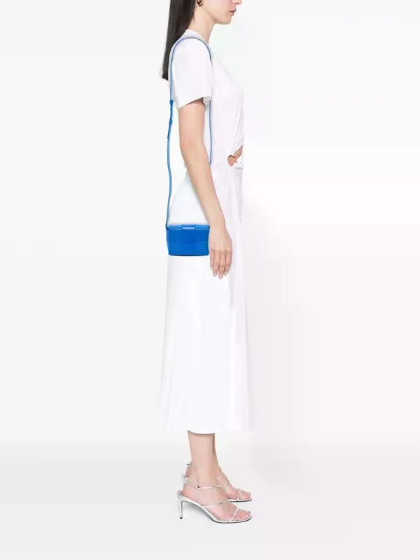 Bottega Veneta Extra Mini Nappa Maxi Intrecciato Cassette Crossbody Bag - Blue