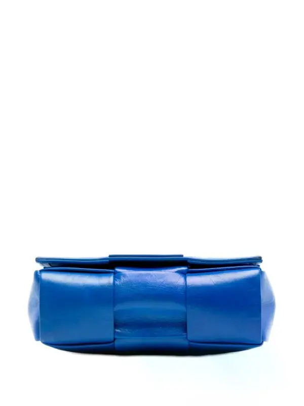 Bottega Veneta Extra Mini Nappa Maxi Intrecciato Cassette Crossbody Bag - Blue