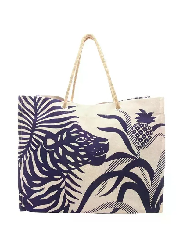 Hermès Printed Tote Bag - White