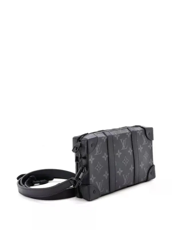 LOUIS VUITTON Soft Trunk Wallet Monogram Eclipse Canvas Clutch Bag - Black