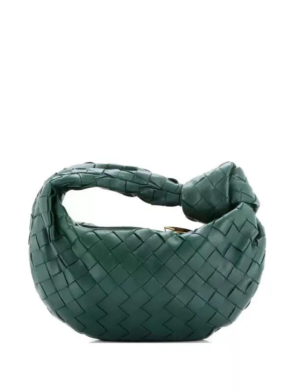 Bottega Veneta Jodie Intrecciato Nappa Mini Hobo Bag - Green