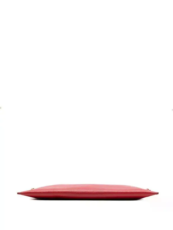 Prada 2010-2025 Saffiano Shoulder Bag - Red