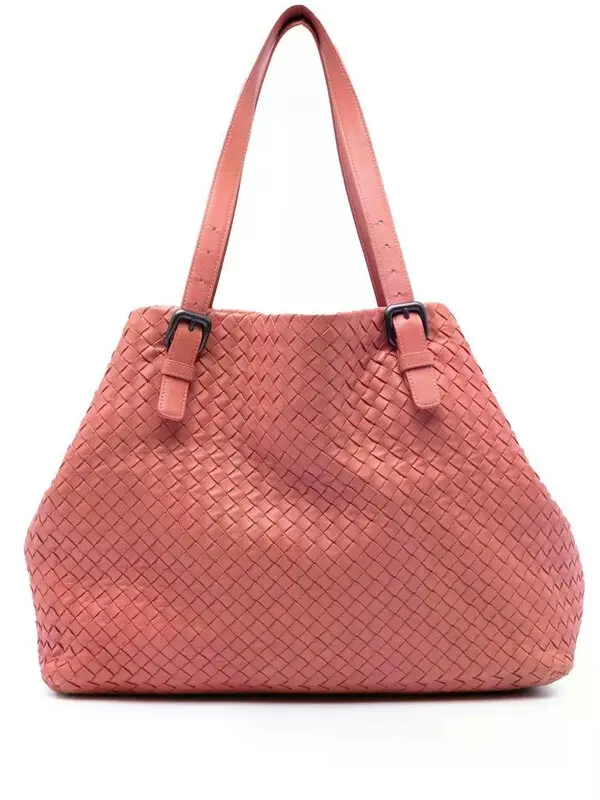 Bottega Veneta Large Nappa Intrecciato Cesta Tote Bag - Pink