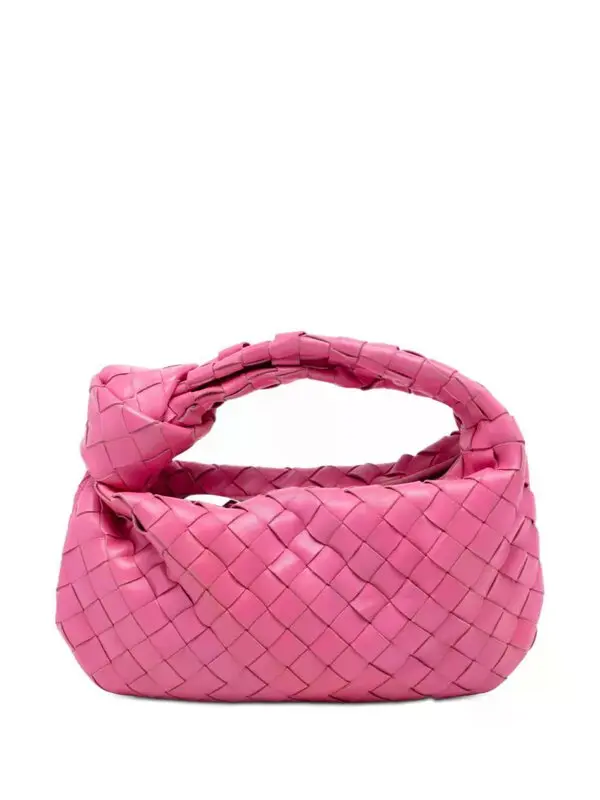 Bottega Veneta Mini Nappa Intrecciato Jodie Hobo Bag - Pink