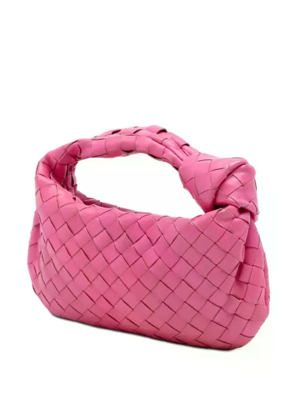 Bottega Veneta Mini Nappa Intrecciato Jodie Hobo Bag - Pink