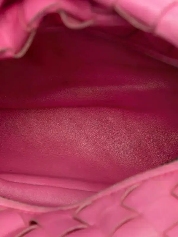 Bottega Veneta Mini Nappa Intrecciato Jodie Hobo Bag - Pink